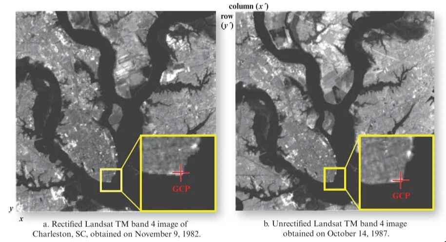 54 Geometric Corrections in Remote Sensed Image - Geolearn